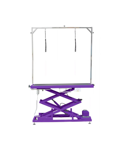 Pro Electric Lift Grooming Table - Purple & Pearl | K9Reproduction
