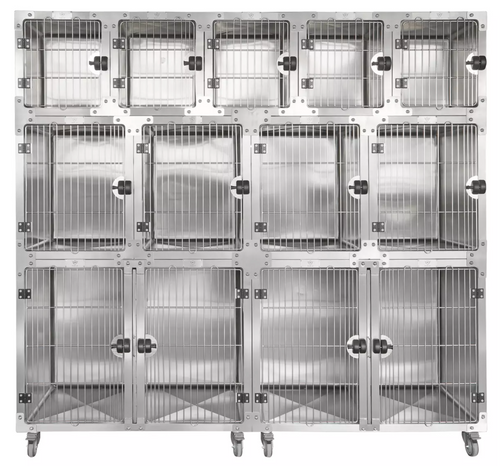 KA-509 Stainless Steel Premium Cage (Full Bank) | K9Reproduction