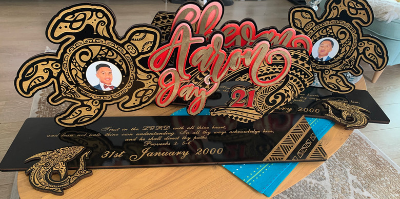 21st Birthday keys Samoan Maori Tongan Cook Island Melbourne Cranbourne