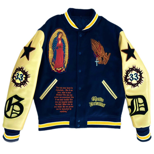 VIRGIN MARY VARSITY JACKET | GHETTO DREAMS