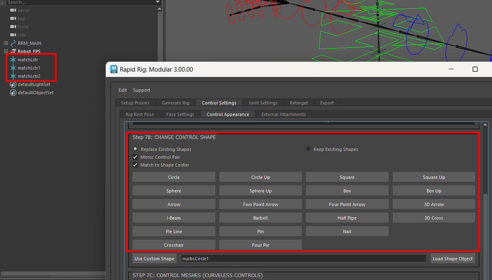 Control Rig Shapes problem | Rapid Rig