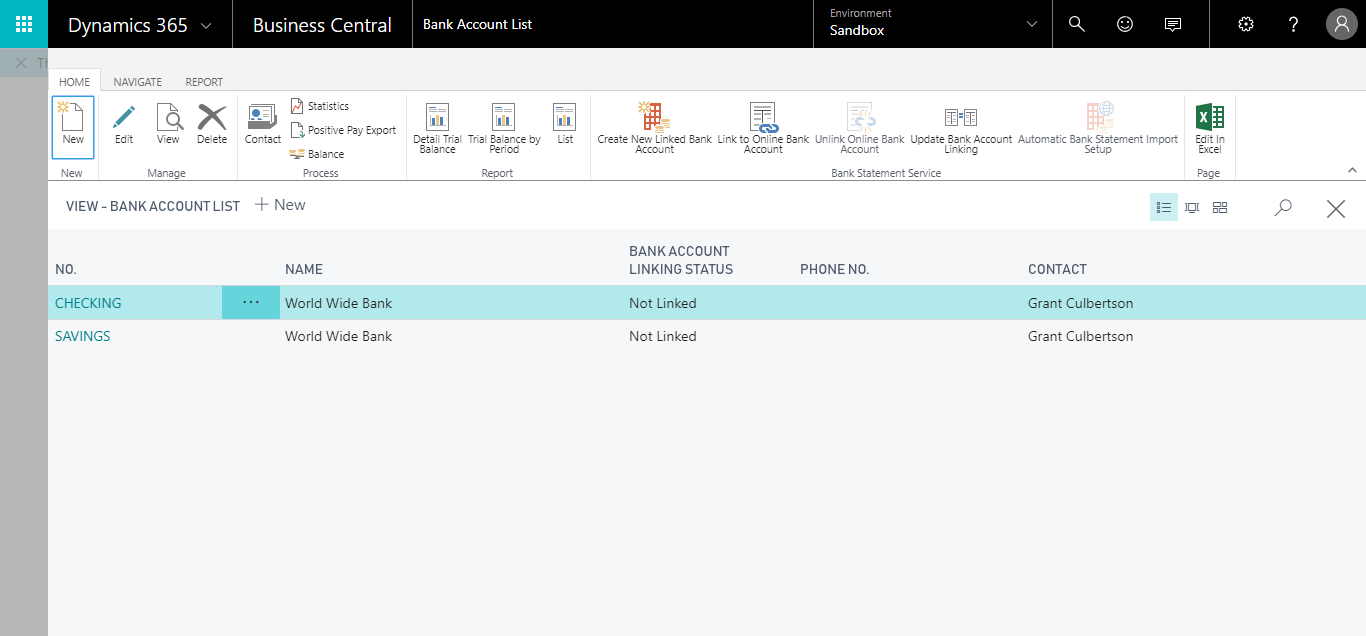 Microsoft Dynamics 365 Business Central: Adding Bank Accounts