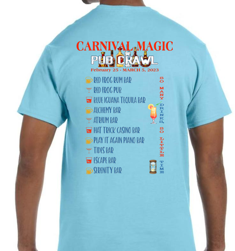Carnival Magic Pub Crawl T-shirts | LCDC