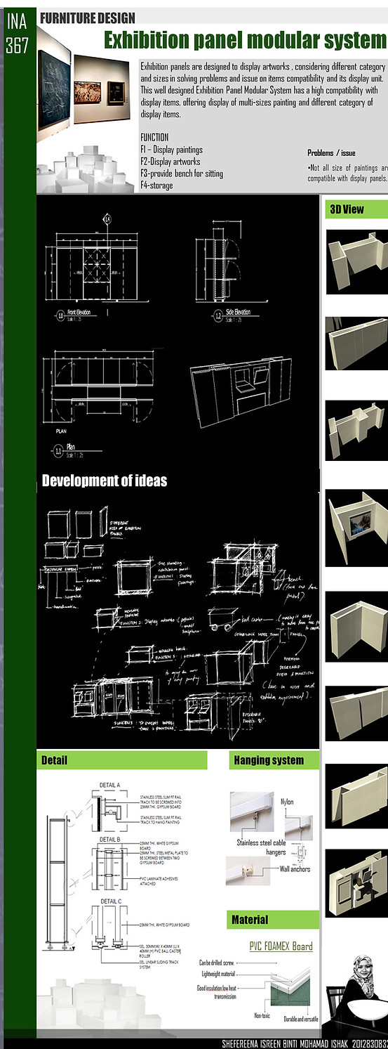 Exhibition panel Modular system | design