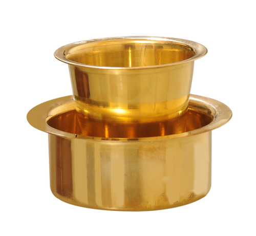 Traditional Brass Davara Tumbler Set | Chennai Filter Coffe