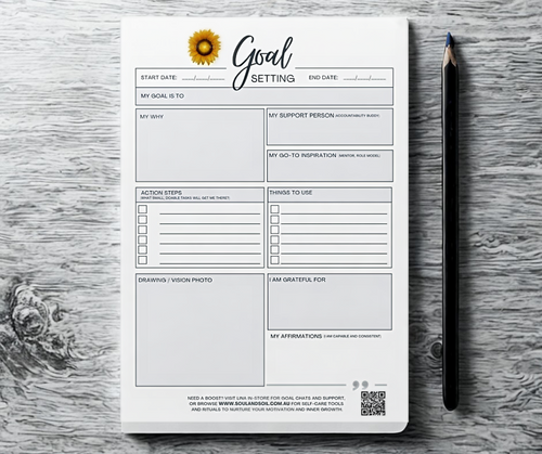 FREE Goal Setting Form - Instant Download | Soul & Soil