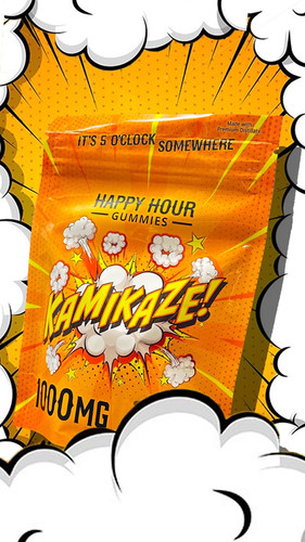 Happy Hour Gummies 1000mg -Kamikaze | Alpha Medic
