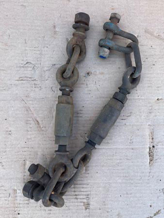 7047 Fordson Major/super check chains - each | Pocock