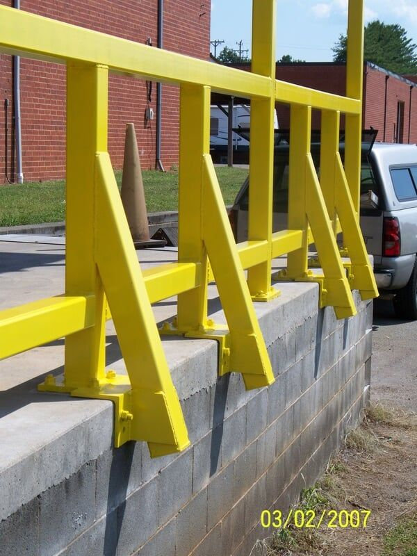 Forklift Guardrails Fabricated | Hickory, North Carolina | Superior ...