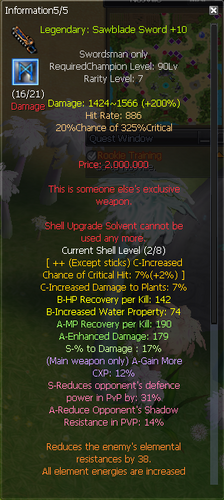 EU-Undercity Sawblade Sword r7 +10 | Eytram