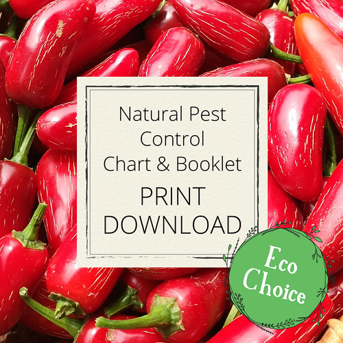 Natural Pest Control chart & booklet | Honeymoon Farm