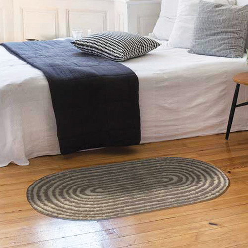 Salonloewe Floor Mat Design - Damaris Tricolor Taupe Ellip (40 x 75cm ...