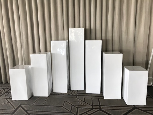 7 High Gloss Plinths Package | Wow Weddings Hire