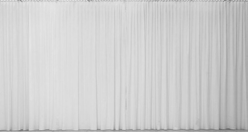 White Plain Backdrop - Double Layers- 6M by 3m | Wow Weddings Hire