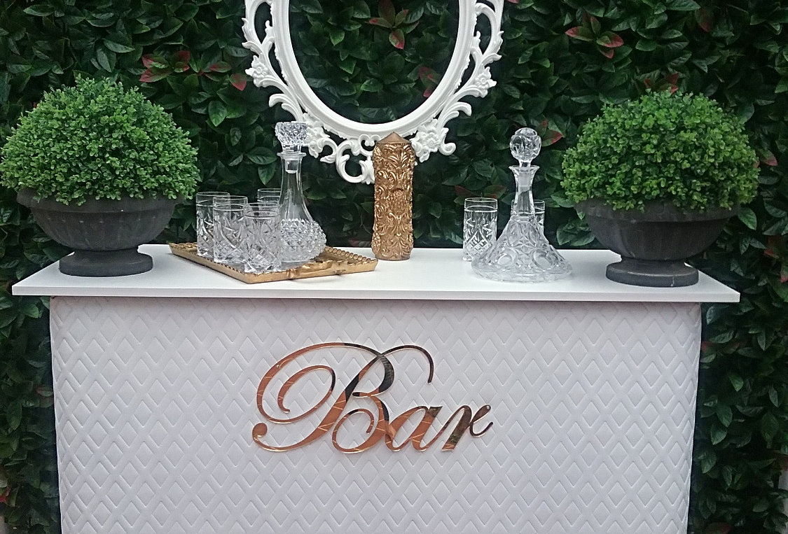 White Drink Bar - Custom made