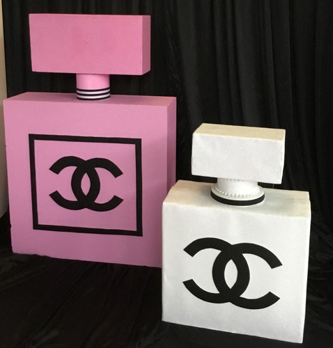 Chanel Inspired Giant Parfume Bottles | Wow Weddings Hire