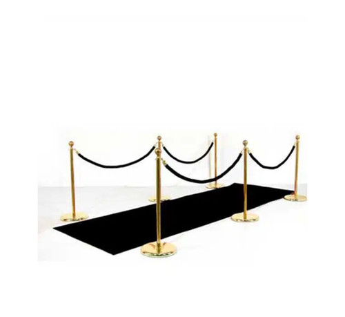 Gold Bollards and Black Carpet Package | Wow Weddings Hire