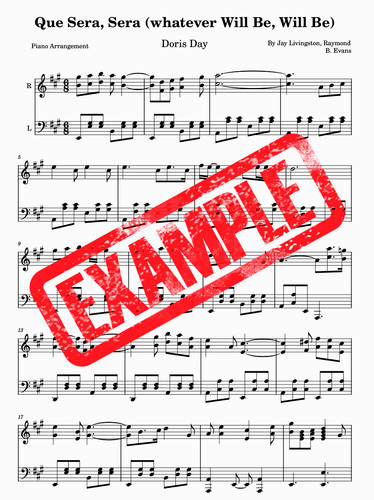 Doris Day - Que Sera Sera Sheet Music | Piano Go Life
