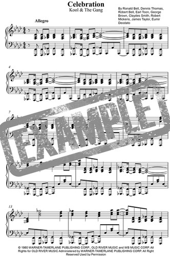 Kool & The Gang - Celebration Sheet Music | Piano Go Life