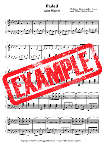 Alan Walker - Faded Sheet Music | Piano Go Life
