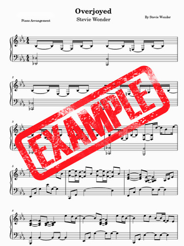 Stevie Wonder - Overjoyed Sheet Music | Piano Go Life