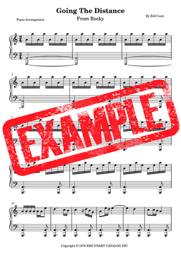 Going The Distance Theme From Rocky Sheet Music | Piano Go Life