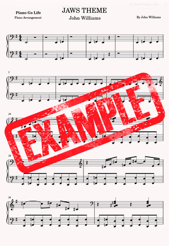 JAWS Main Theme Sheet Music | Piano Go Life