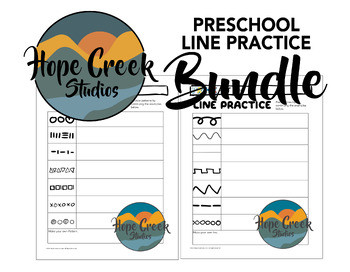 Art Element Line & Pattern Practice Drawing Coloring Preschool PreK ...