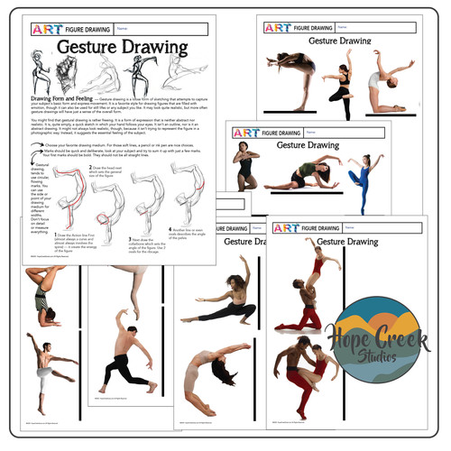 Art Figure Anatomy Gesture Express Drawing Lesson Step-By-Step How-To ...