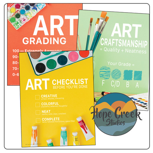 Art Education Classroom Class Poster Craftsmanship Grading Grades ...
