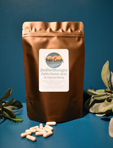 Zeolite Shungite Fulvic Humic Acid De-Tox Powder 90 Capsules 400mg ...