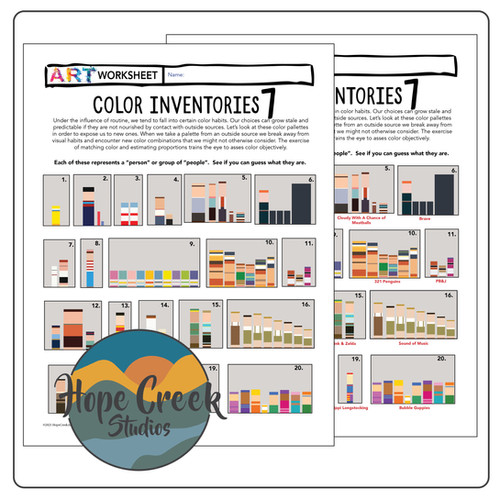 Art Identify & Guess the Character #7 Color Inventory Theory Activity ...