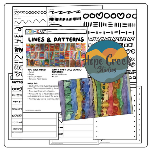 Art Craft PreK Preschool Kindergarten Painting Drawing LINE Lesson ...