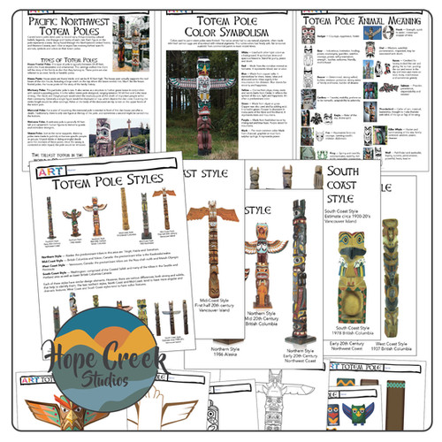 Art History: Pacific Northwest Totem Poles — Lesson Worksheets ...