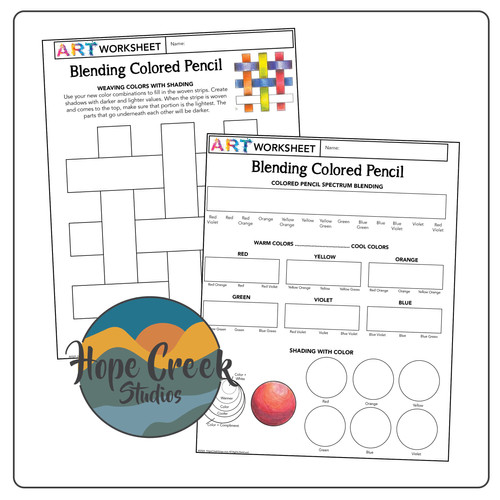 Art Drawing Colored Pencil Blending Shading Value Weave Practice ...