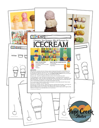 Art Craft PreK Preschool Kindergarten Elementary Ice Cream Collage ...