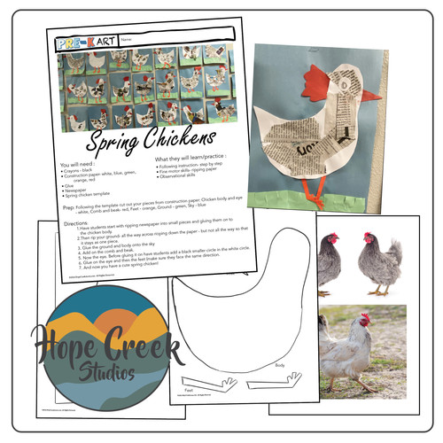 Art Craft PreK Preschool Kindergarten Spring Chicken Collage Lesson ...