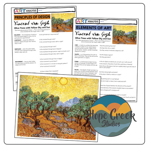 Art History Van Gogh Olive Tree: Analyzing by Elements & Principles of ...