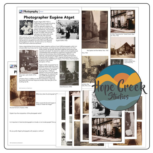 Art & Photography History — Eugene Atget Bio, Worksheet, Analysis ...