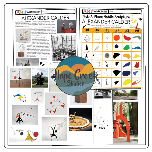 Pick-A-Piece Sculpture Mobile Alexander Calder Art History Game Lesson ...