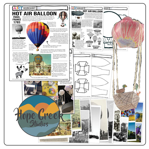 Art History France Hot Air Balloon Template Lesson Presentation Project ...