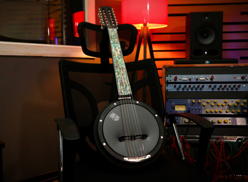 Custom Seashell Fretless Black Cumbus - Cümbüş | Erasaz