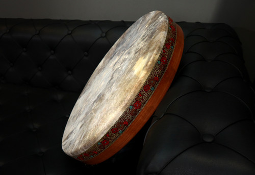 ERAS Heritage Artisan Solid Walnut: 22"x2,9" Bendir, Turkish Drum ...