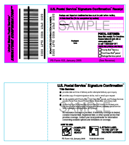 Servicio Signature Confirmation (USPS) | capitalgrouppr