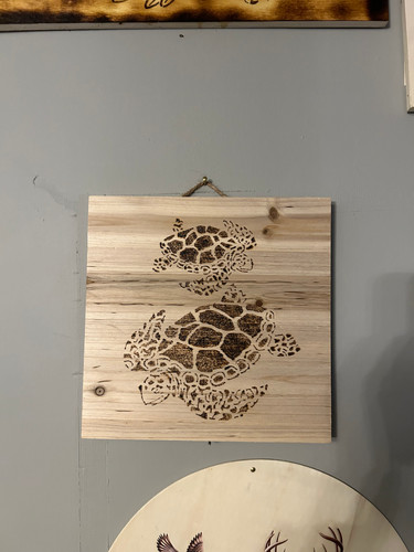 Sea Turtle Wood Burning | Jennings Empire