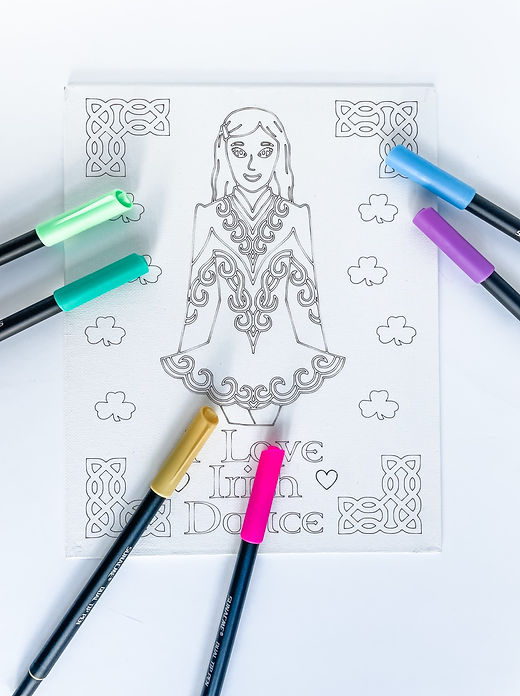 irish dance coloring pages