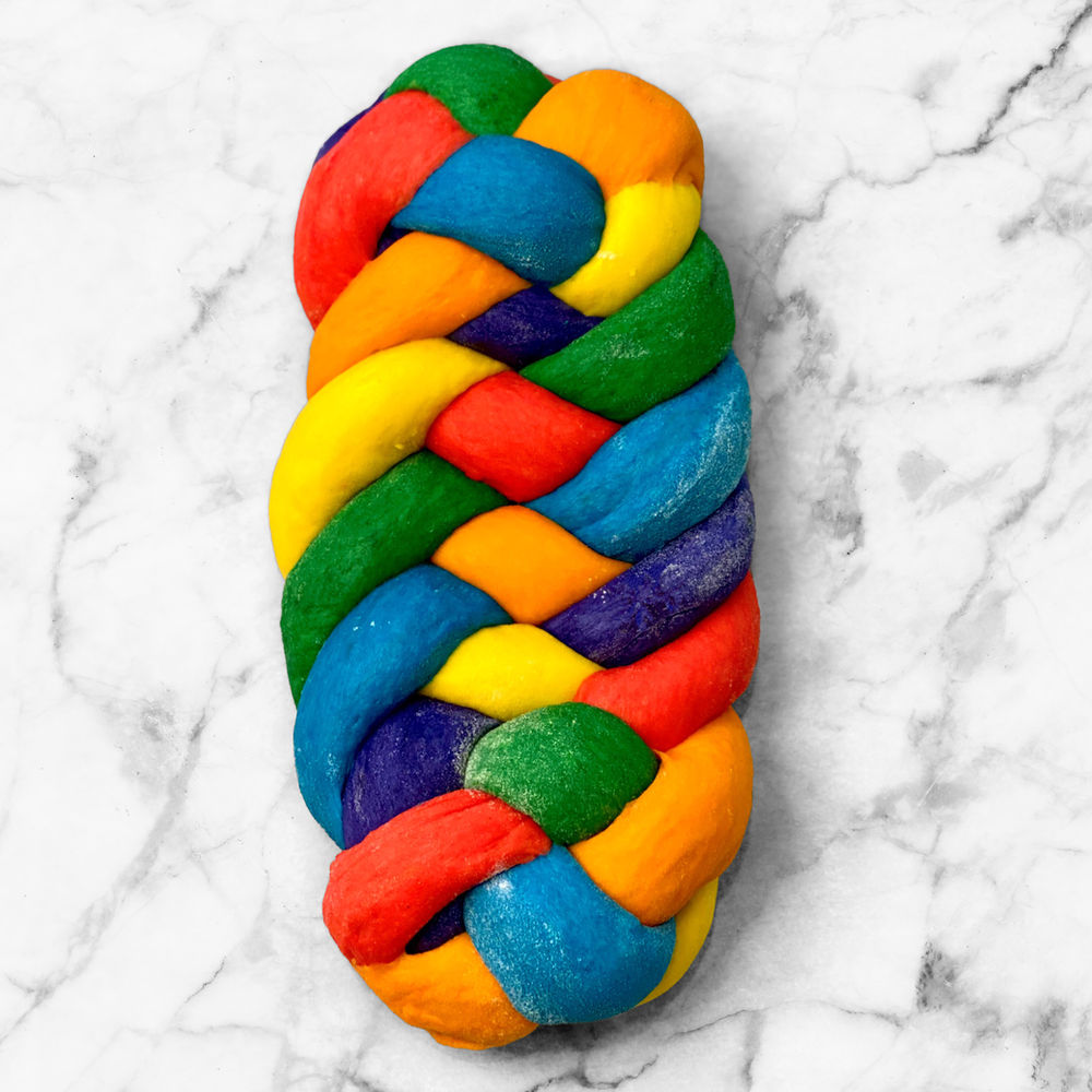 Stunning Rainbow 🌈 Challah Recipe