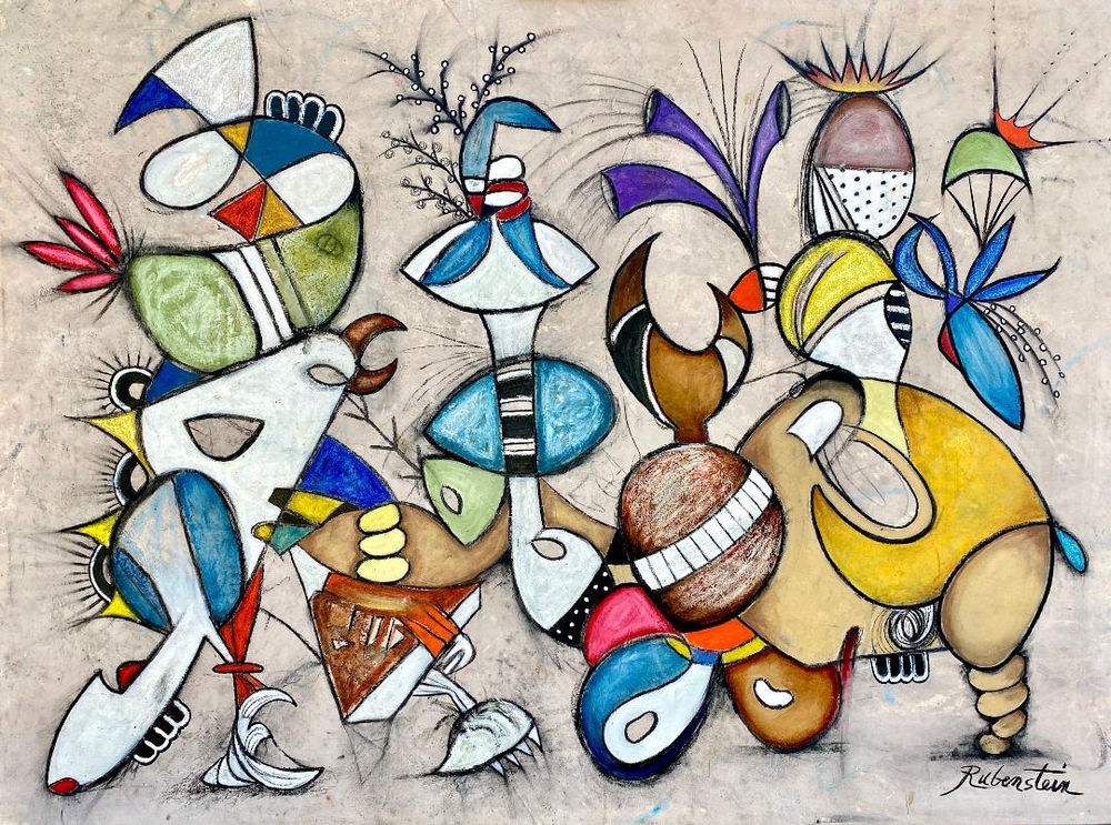 Bruce Rubenstein a large-scale abstract painter