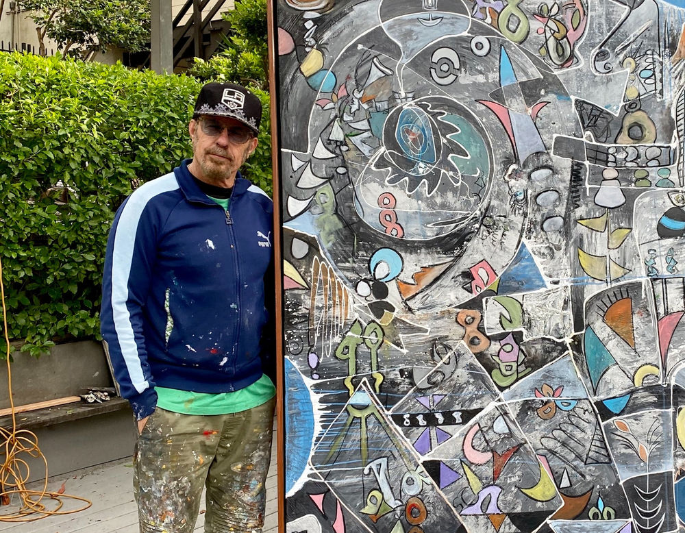 Bruce Rubenstein a large-scale abstract painter