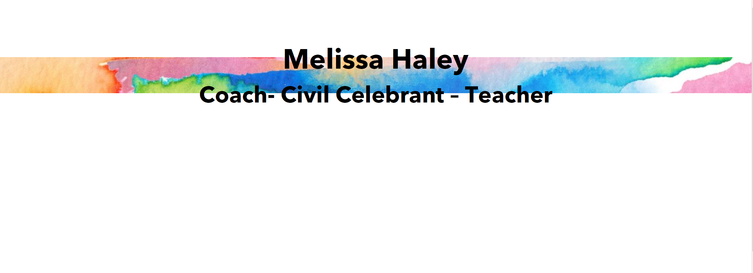 Coaching & Civil Celebrant | Melbourne Eastern Suburbs | Melissa Haley